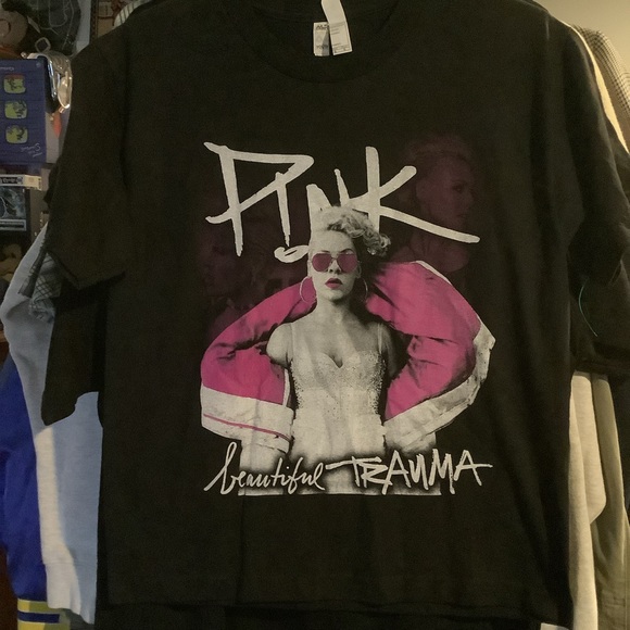 Shirts & Tops | 218 Pink Beautiful Trauma Tee Size Youth Large Tour ...